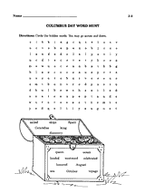 Columbus Word Search Printable (3rd - 5th Grade) - TeacherVision.com