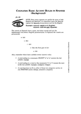 Spanish Accents Rules