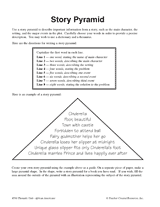Story Pyramid Graphic Organizer (5th - 8th Grade) - TeacherVision.com