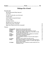 Hotel Spanish Simple Words