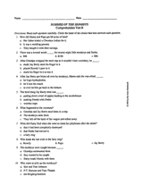 Summer of the Monkeys — Comprehension Test B Printable (4th - 8th Grade ...