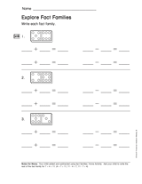 2nd Grade Fact Family Worksheets